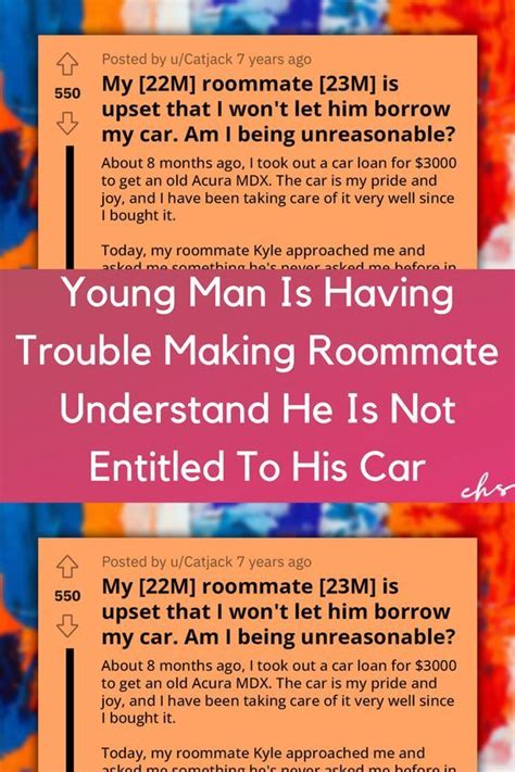Young Man Is Having Trouble Making Roommate Understand He Is Not