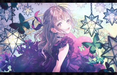 Safebooru 1girl Blush Braid Brown Eyes Brown Hair Bug Butterfly