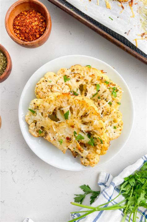 Roasted Cauliflower Steaks Recipe Lifes Ambrosia