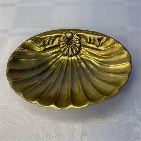 Brass Shell Dish Etsy