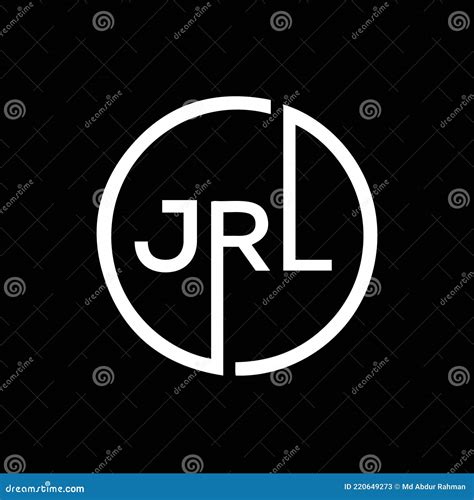 Jrl Letter Logo Design On Black Background Jrl Creative Initials