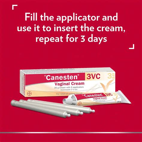 Canesten 3vc Vaginal 3 Day Cream 20g