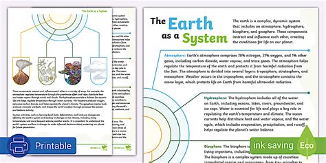 The Earth As A System