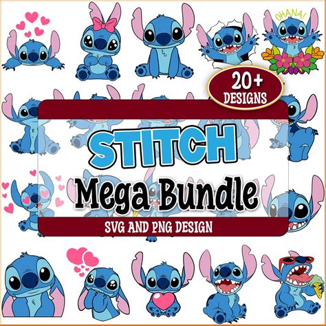 Lovely Stitch Svg Bundle Stitch Movie Svg Stitches Svg Svgpan