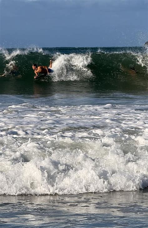 Surfers And Swimmers Crunched In Big Waves Off Mooloolaba Photos