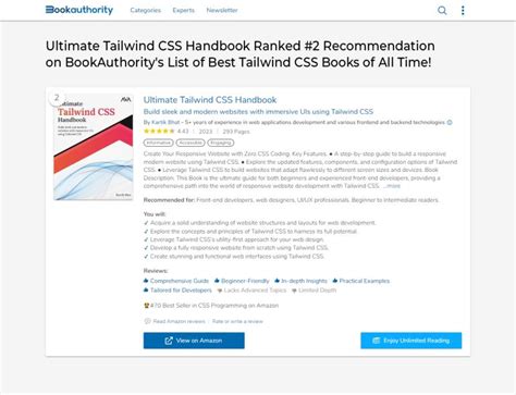 Tailwindcss Webdevelopment Bookauthority Css Webdesign Techbooks