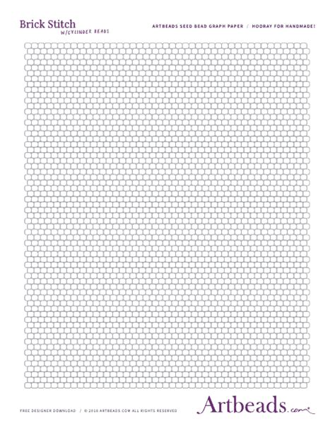 Beading Graph Paper Brick Stitch Download Printable Pdf Templateroller