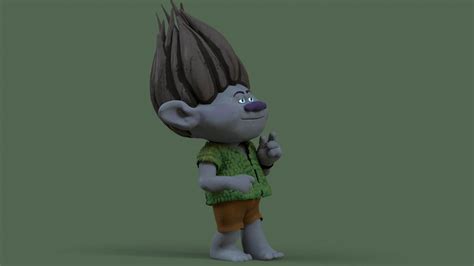 Branch Fan Art From Trolls 3d Model By Danyelon