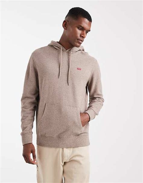 Levis Original Batwing Logo Hoodie In Beige Asos