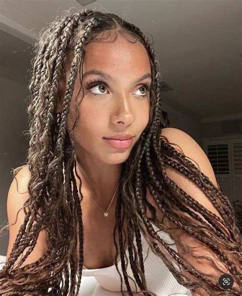 Pinterest Box Braids Hairstyles Braided Hairstyles Long Hair Styles