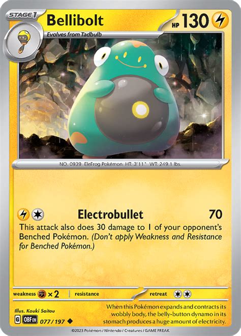 Bellibolt Sv3 77 Pokemon Tcg Pok Cards