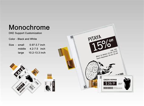25 3 inch e paper display module eink screen panel large eink display