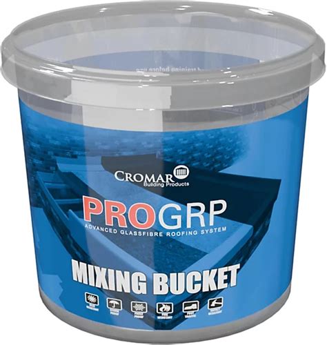 Cromar Pro Grp Mixing Bucket With Lid Heavy Duty Progrp Builders
