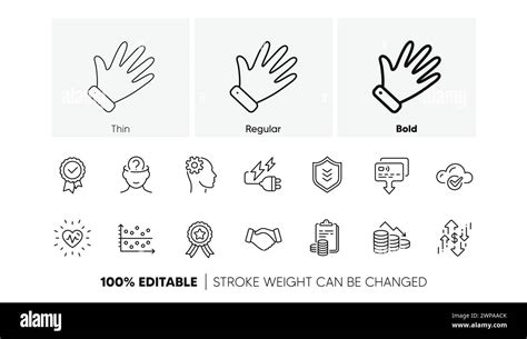 Card Winner Ribbon And Heartbeat Line Icons For Web App Printing Line Icons Vector Stock