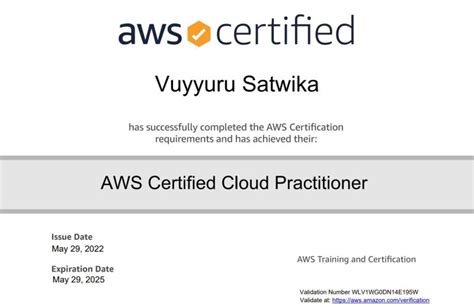 Satwika Vuyyuru On Linkedin Aws