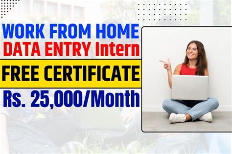Data Entry Internship 2025 Work From Home Job Apply Now