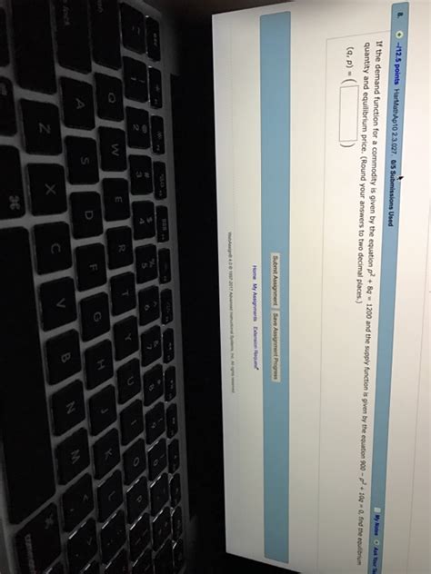 Solved If The Demand Function For A Commodity Is Given Ask