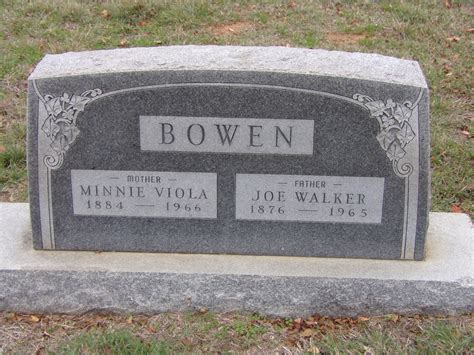 Minnie Viola Cox Bowen 1884 1966 Mémorial Find A Grave