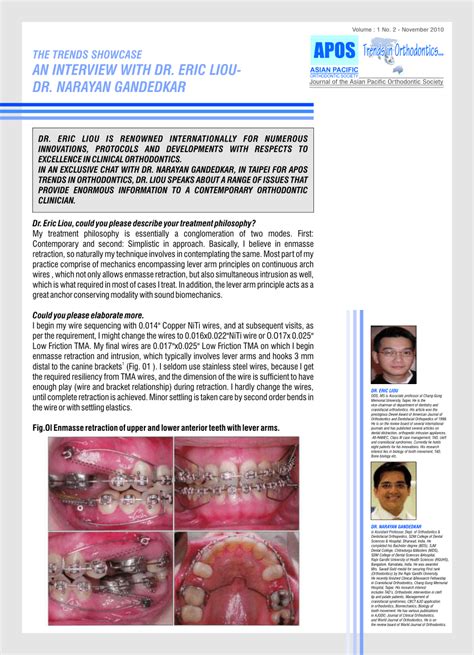 Pdf An Interview With Dr Eric Liou By Dr Narayan Gandedkar
