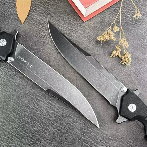 Luzon Tactical Hunting Knife 440c Steel Blade Nylon Fiber Handles