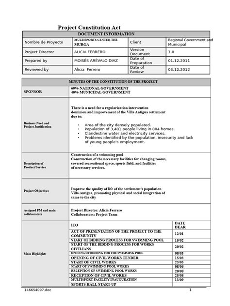Constitution Act Format Pdf