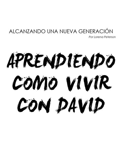 Aprendiendo Vivir Como David Pdf Saulo David
