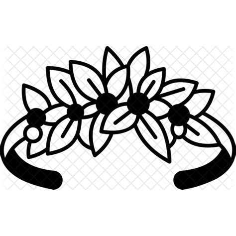 Leaf Crown Icon Download In Glyph Style