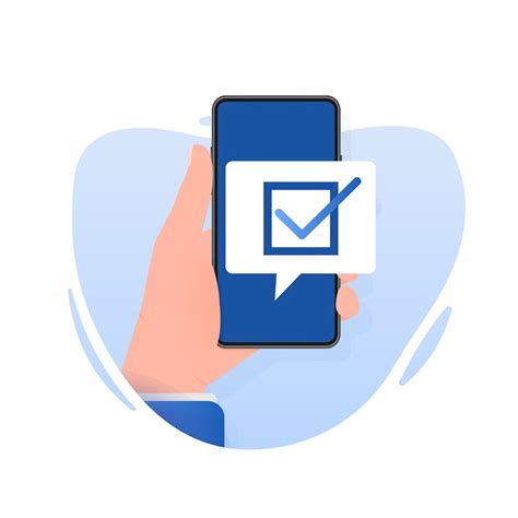 Premium Vector Smartphone Having Approved Tick Notification