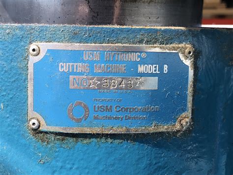 Sold Usm Model B Swing Arm Clicker Ws2756 Harrell Machinery Sales