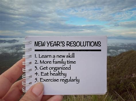 Motivational New Years Resolutions Stock Illustrations 3