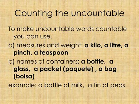 Ppt Countable And Uncountable Words Powerpoint Presentation Free