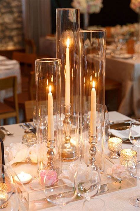 Wedding Reception Centerpieces With Candles 60 Photos