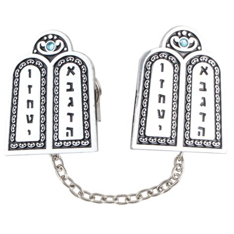 Tallit Clips Nickel Breslev