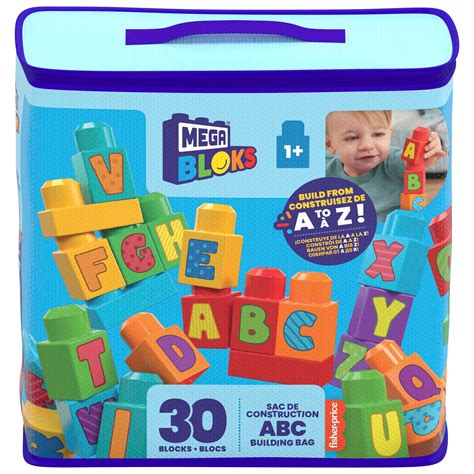 Mega Bloks Abc Blocks Building Bag Shop Lego And Building Blocks At H E B