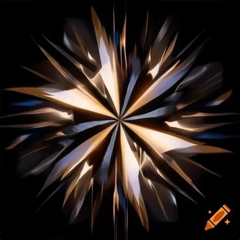 Visually Striking Composition With Geometric Shapes And Symmetrical