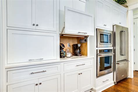 Clean Kitchen Design Appliance Garages Concealed Appliances