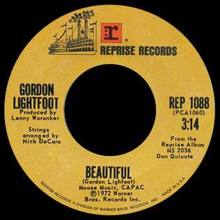 Beautiful Gordon Lightfoot Song Wikipedia