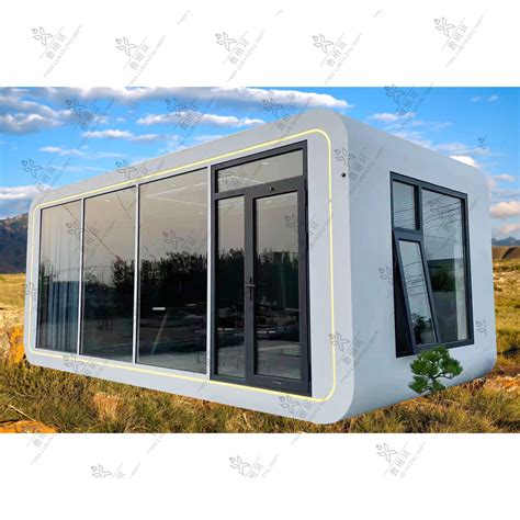 Modular Glass Tiny House Space Capsule Prefabricated Living Container