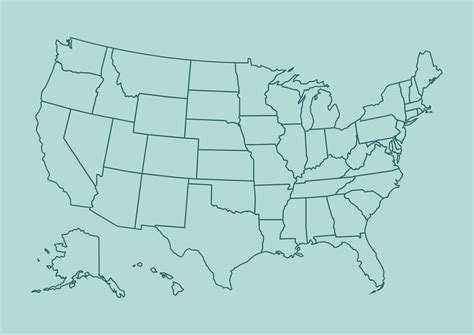 Map Of The 50 States And Capitals