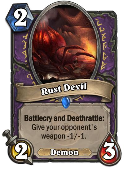 Rust Devil Anti Weapon Demon Rcustomhearthstone