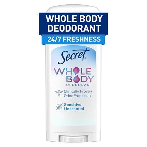 Secret Whole Body Deodorant Stick For Women Naturally