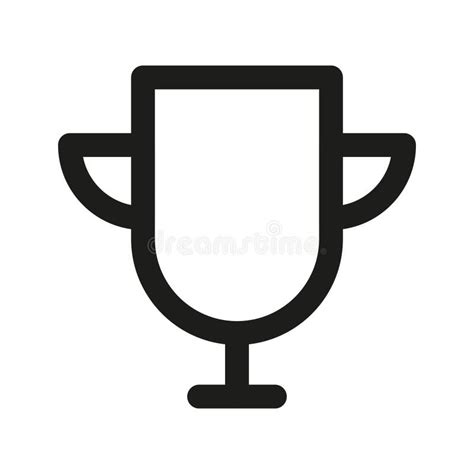 Trophy Icon Illustration Award Cup Symbol Minimal Victory Graphic