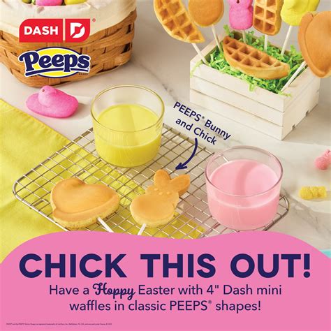 Peeps® X Dash Bunny Mini Waffle Maker
