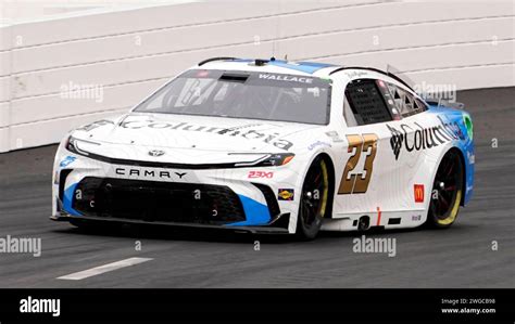 Bubba Wallace 23 Drives During Qualifying Heats For The Busch Light Clash Nascar Exhibition