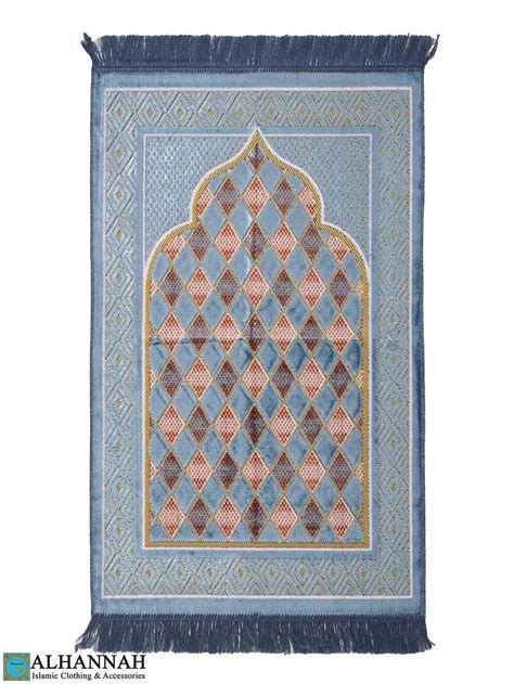 Blue Argyle Turkish Prayer Rug Ii1411 Alhannah Islamic Clothing