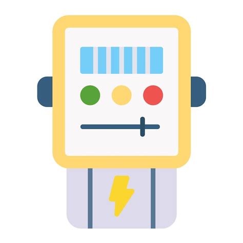Premium Vector Electric Meter Vector Illustration Style