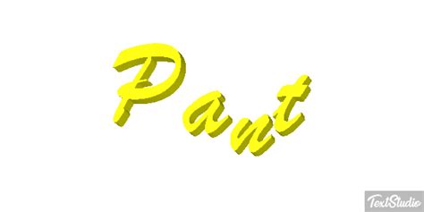 Pant Word Animated  Logo Designs