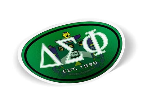 Delta Sigma Phi Color Oval Decal Sale 695 Greek Gear®