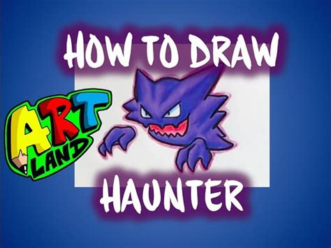 How To Draw Haunter Pokemon Step By Step