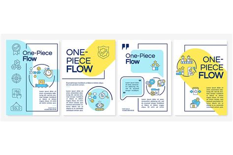 One Piece Flow Brochure Template Brochure Templates ~ Creative Market